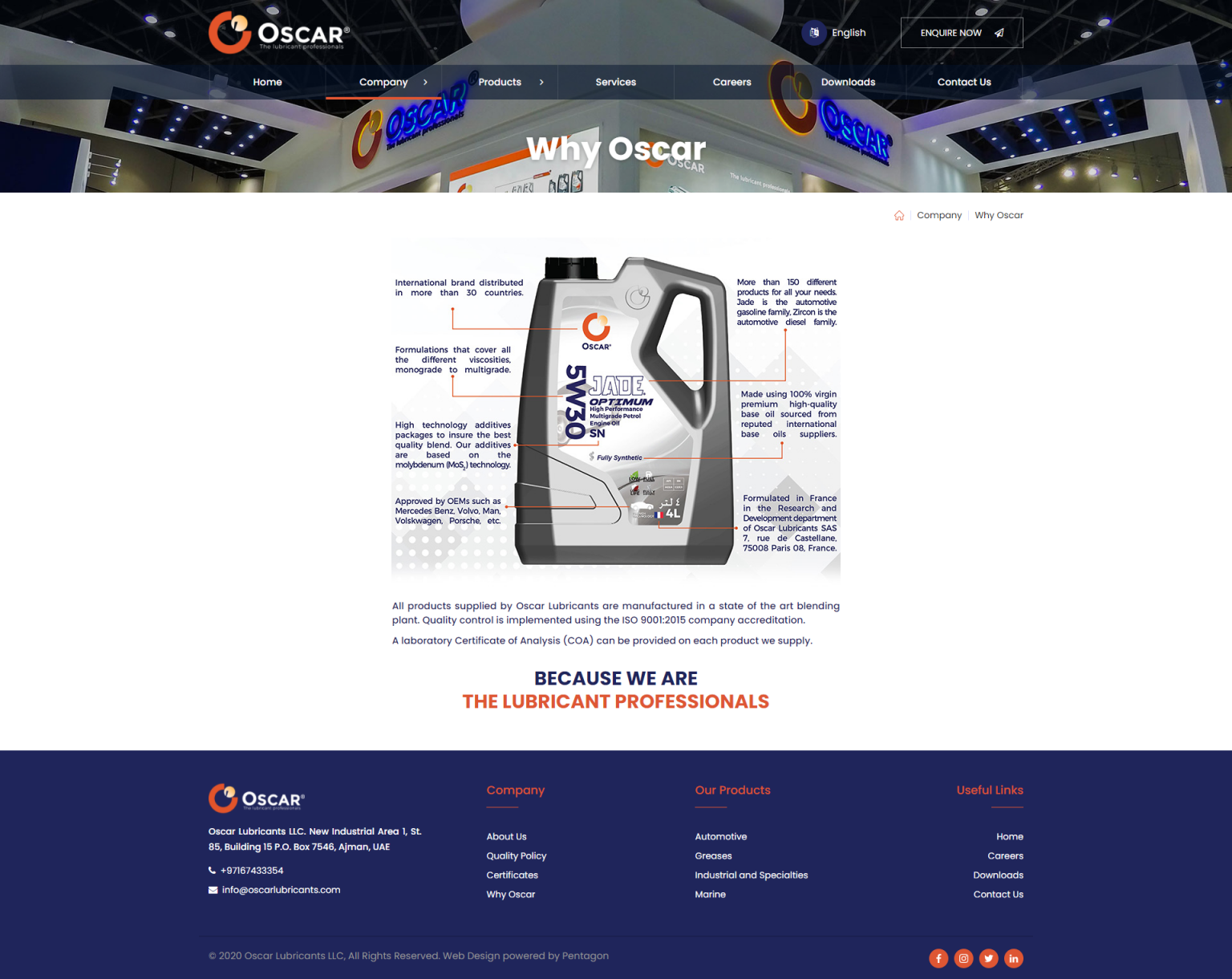 Why Oscar? - Oscar Lubricants